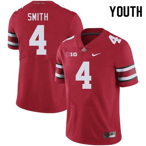 Buy Jeremiah Smith Red Ohio State Buckeyes Jersey Authentic Jeremiah