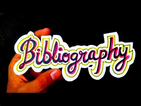 How To Write Bibliography Stylish YouTube