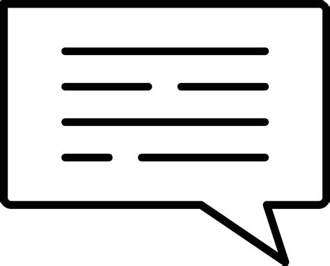 Chat Line Icon 27573816 Vector Art At Vecteezy
