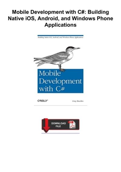 Pdfread Mobile Development With C Building Native Ios Android And