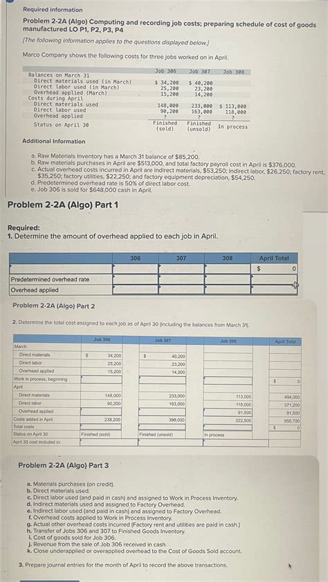 Solved Required Informationproblem 2 2a Algo ﻿computing