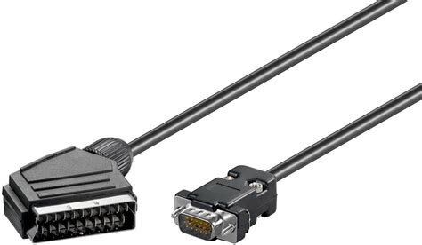 Scart-Adapterkabel Scart zu VGA 2m | kabika.de