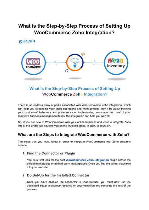 Ppt Easy Guide Set Up Woocommerce Zoho Integration Hassle Free