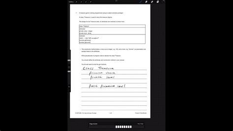 Object Oriented Programming Pseudocode A Level Computer Science Question 1 Compterscience