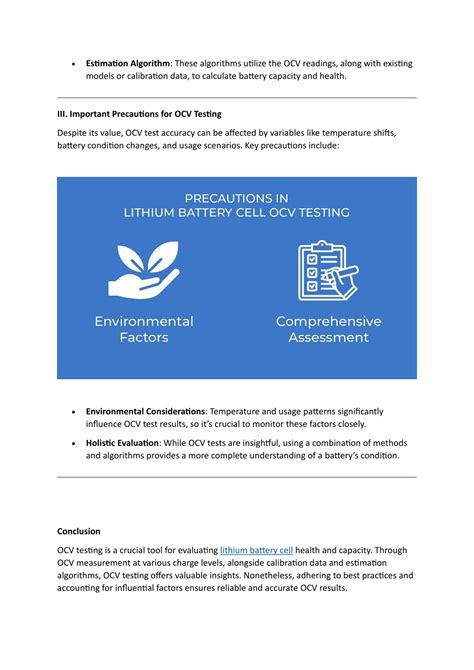 Ppt Understanding Ocv Testing For Lithium Battery Cells Powerpoint