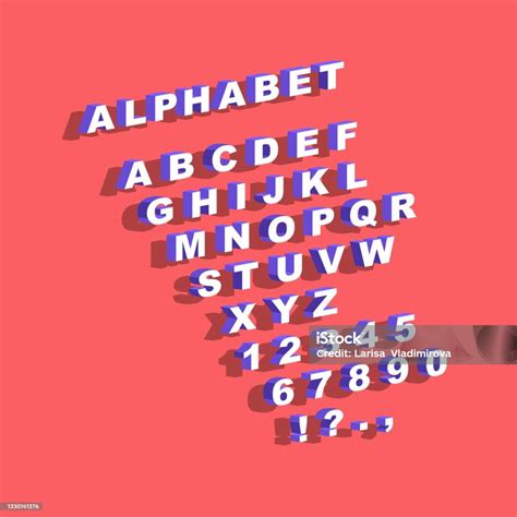 영어 알파벳과 숫자로 설정합니다 빨간색 배경에 격리됩니다 구 생성자입니다 따옴표 디자인 벡터 그림입니다 포스터 인쇄 카드 종이