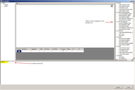 Designing A Transform In Querybuilder