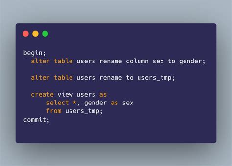 網頁開發雜記 軟體開發的過程中，因為資料用途的變更，或單純的英文不好、拼錯的，造成資料表欄位名稱對不上。這時候，我