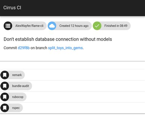 Add A Link To Branch On A Page With Build · Issue 326 · Cirruslabs Cirrus Ci Web · Github