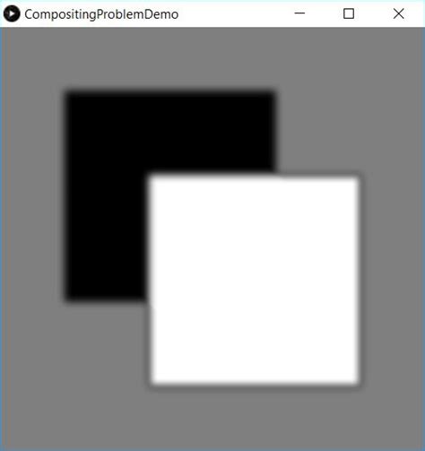 Compositing Of Two Blurred Shapes Drawn Into Pgraphics Coding