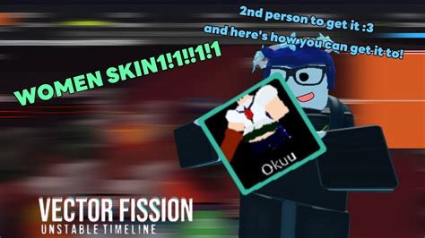 New Secret Code Skin Revealed Vector Fission {roblox} Youtube