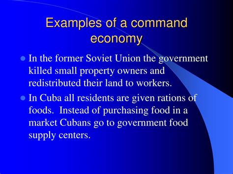 Ppt Compare The Difference Between Market And Command Economic