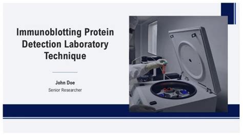 Immunoblotting Protein Detection Laboratory Technique Ppt Presentation St Ai Ppt Sample