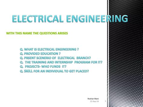 Presentation Electrical PPT