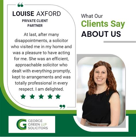 George Green Llp On Linkedin Clienttestimonial Clientfeedback Review Privateclient