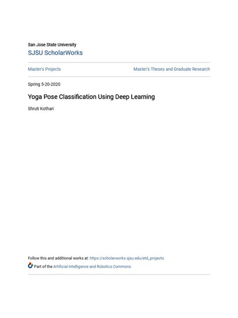 Yoga Pose Classification Using Deep Learning Pdf Deep Learning Artificial Neural Network