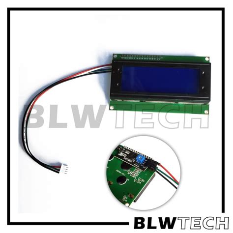 Jual Display Monitor Lcd 20x4 Biru Arduino Esp8266 I2c Sudah Ada Kabel