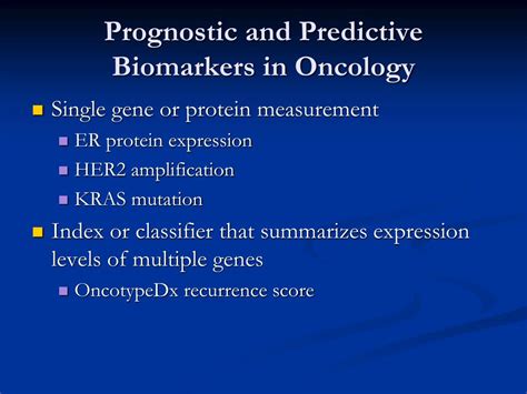 Ppt Use Of Archived Tissue In Evaluating The Medical Utility Of Prognostic And Predictive