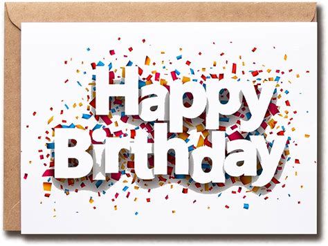 Feluz Cumple Anos Tarjeta Elegante De Tarjeta Gigante Cumple