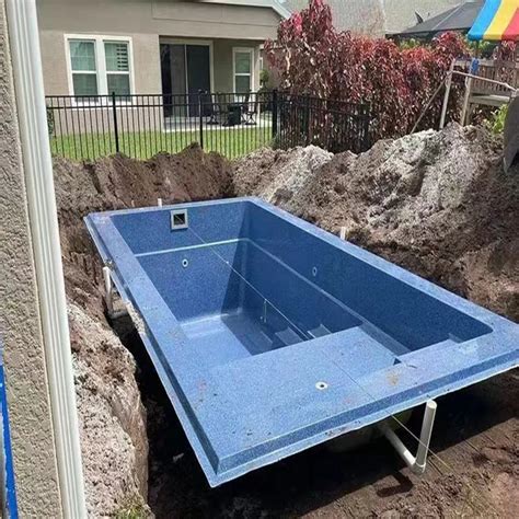 Outdoor Frpgrp Fiberglass Swimming Pool With Diving Feature