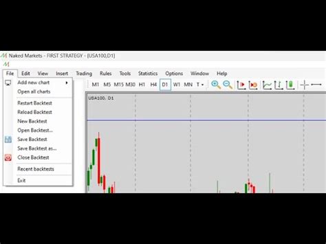How To Backtest Strategies Using NakedMarkets NakedMarkets Review YouTube