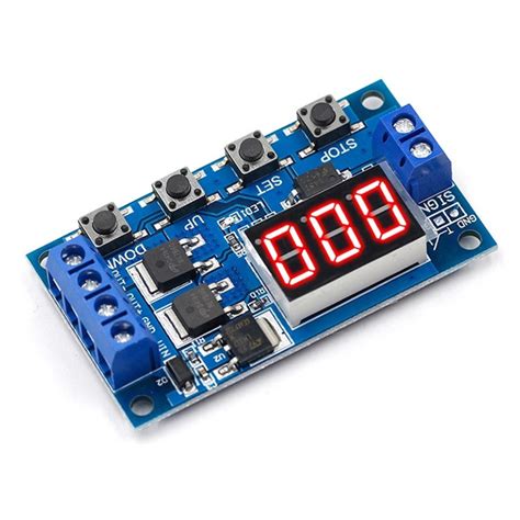 Dc 12v 24v Dual Mos Led Digital Time Delay Relay Trigger Cycle Timer Delay Switch Circuit Board