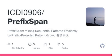 GitHub ICDI0906 PrefixSpan PrefixSpan Mining Sequential Patterns
