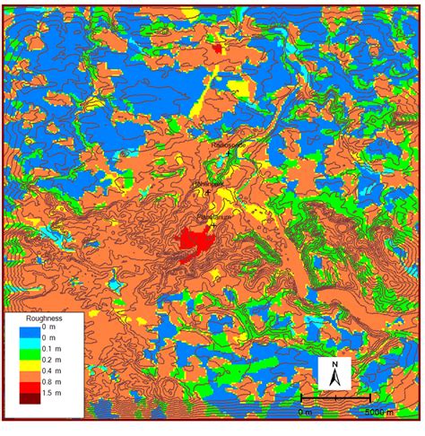 Orography Roughness Length And Location Of Wind Observations For Test Download Scientific