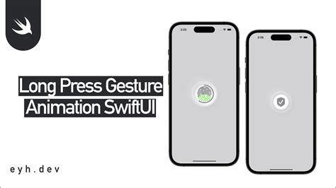 long press gesture animation swiftui youtube