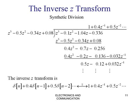 Inverse Z Transform Ppt Ppt Technology And Computing