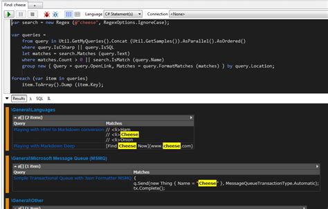 Dark Theme For LINQPad LINQPad