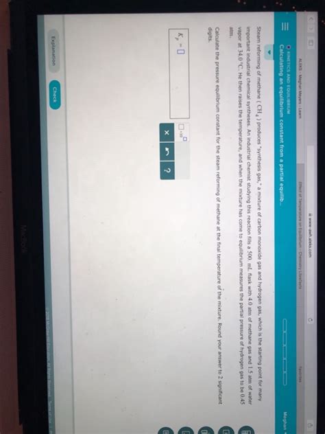 Solved KINETICS AND EQUILDBRIUM Calculating An Equilibrium Chegg Com
