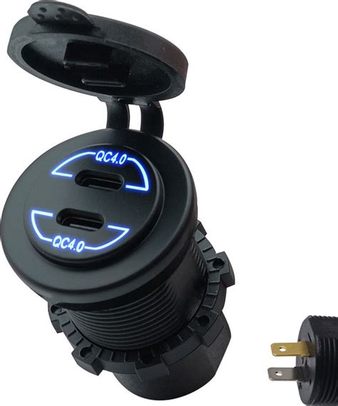 ProRide V USB C Autolader Poorten Inbouw W QC USB Stopcontact Voor Bol