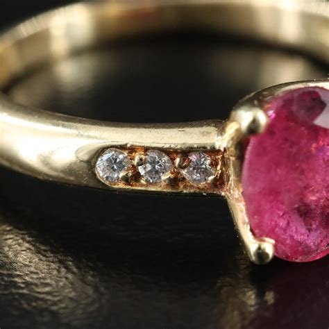 18k Ruby And Diamond Ring Ebth