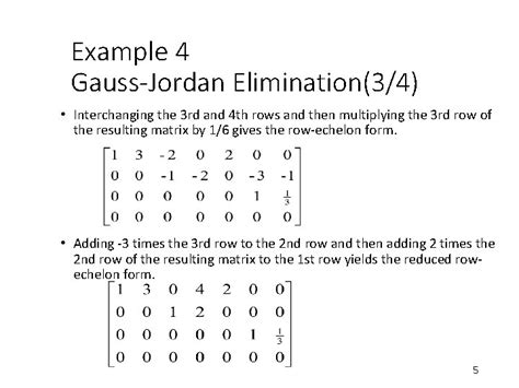 Lecture 3 Gauss Jordan Method Homogeneous Linear System