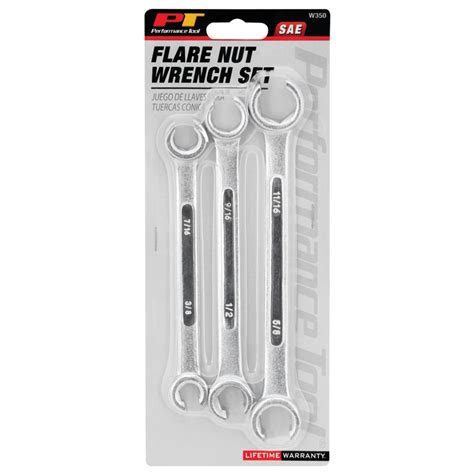 Performance Tool Sae Flare Nut Wrench Set 3 Piece Gorilla World