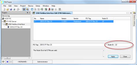 Configure Fieldbus Devices In An FDT Frame Application