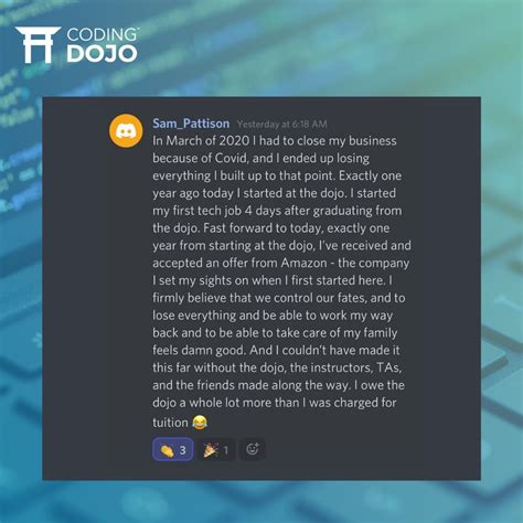 Coding Dojo On Linkedin Dojosuccess