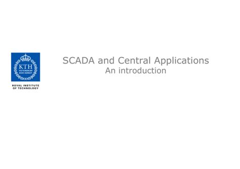 Scada Systems Architecture Components And Applications