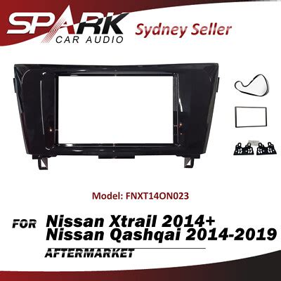 Double Din Facia Kit Panel Fascia Piano Black For Nissan Xtrail X Trail