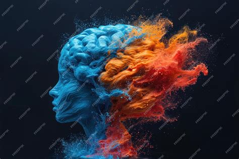 Premium Photo Colorful Brain Explosion A Symbol Of Cognitive Overload And Creativity