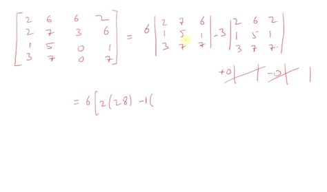 Solvedfind The Determinant Of The Cofactors Using The Row Or Column Th