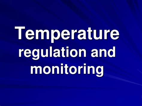 PPT Thermoregulation And Monitoring In Human Body PowerPoint Presentation ID 9732919
