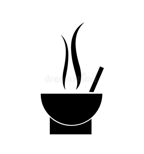 Hot Vegetable Soup Vector Illustration Stock Vector Illustration Of