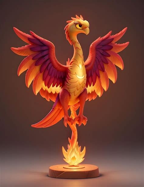 Premium Ai Image 3d Pheonix