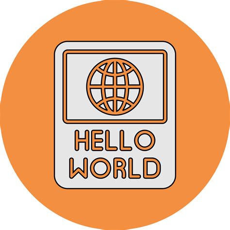 Hello World Vector Icon 31445051 Vector Art At Vecteezy