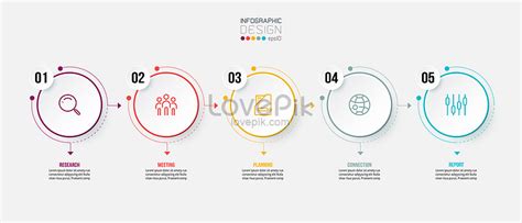타임라인 차트 비즈니스 인포그래픽 일러스트 무료 다운로드 Lovepik