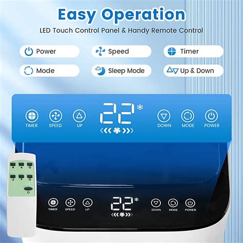 Costway 3 In 1 Portable Air Conditioner 8000btu Air Cooler Fan