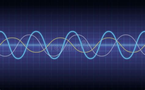 Seamless Vector Waveform Background Illustration With Text Space Stock Vector Illustration Of