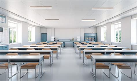 Premium Ai Image Empty Classroom